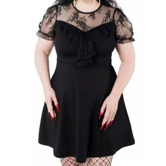 Killstar | Dresses | Killstar Buffy Skater Dressgothlace | Poshmark